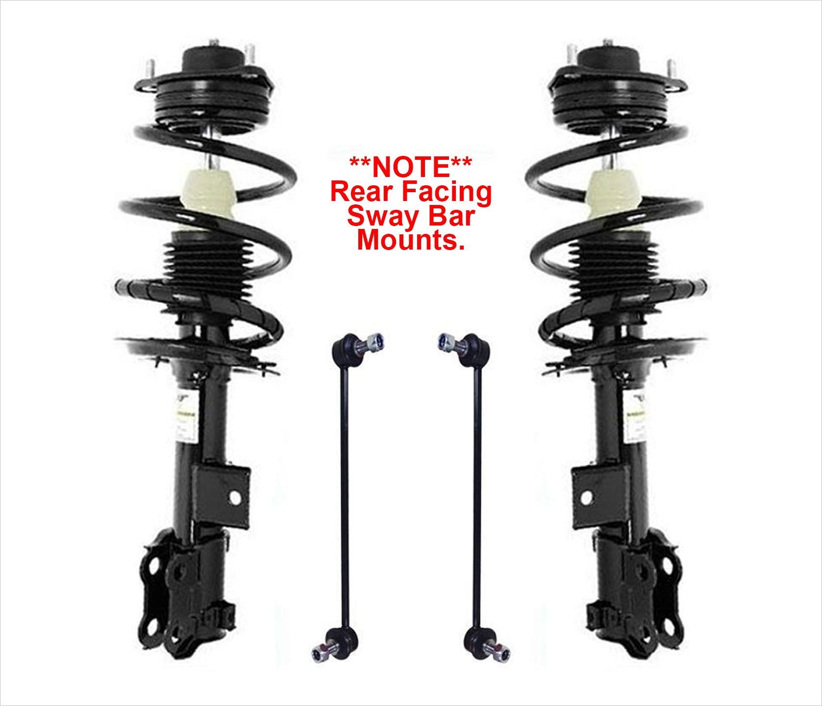 Ft Coil Struts Struts for Kia Optima 12-15 Only With Rear Facing Sway ...