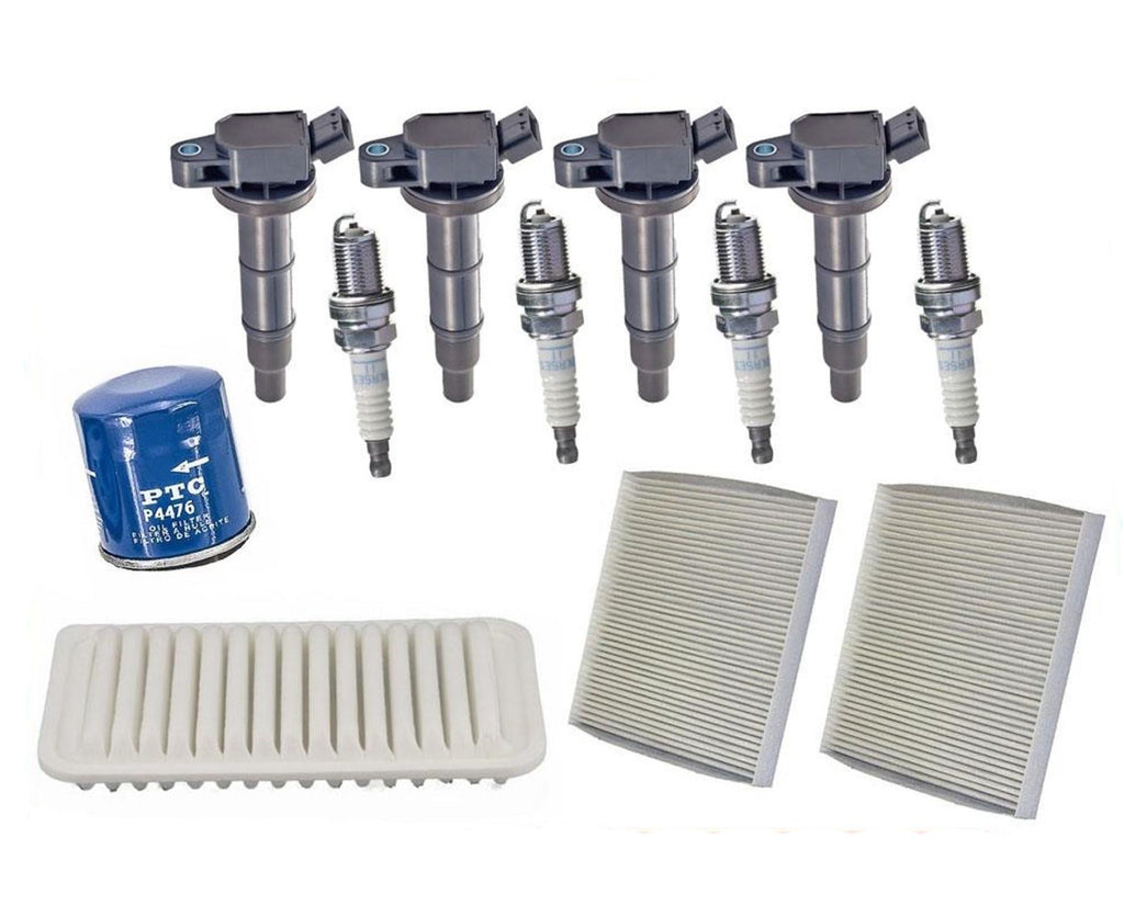 Oil Air Cabin Filter Ignition Coils Spark Plugs for Toyota Corolla 1.8 ...