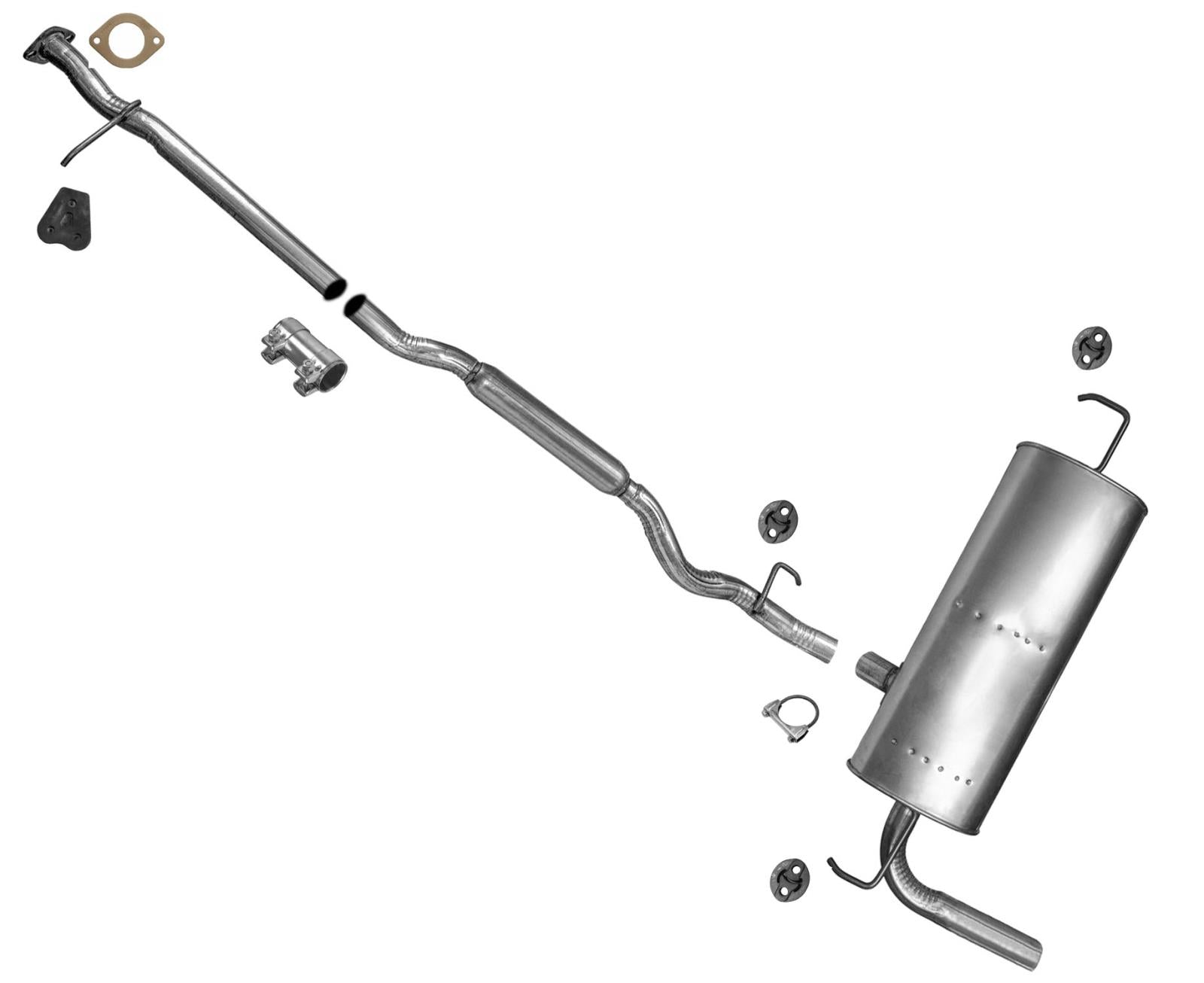 Exhaust Pipe Muffler System For Nissan Rogue 2008-2013 With Federal ...