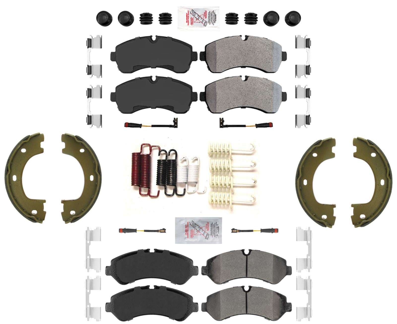 ADS Heavy Duty Disc Brake Pad Hardware For Sprinter 3500 2019-22 Dual ...