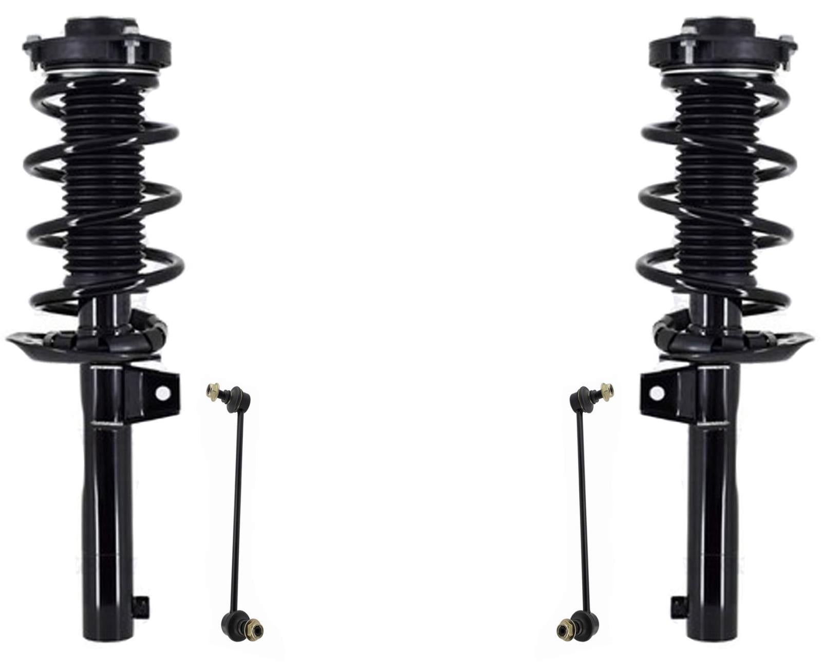 Front Complete Struts & Front Sway Links For Jetta 2011-2015 W/ 50 MM ...