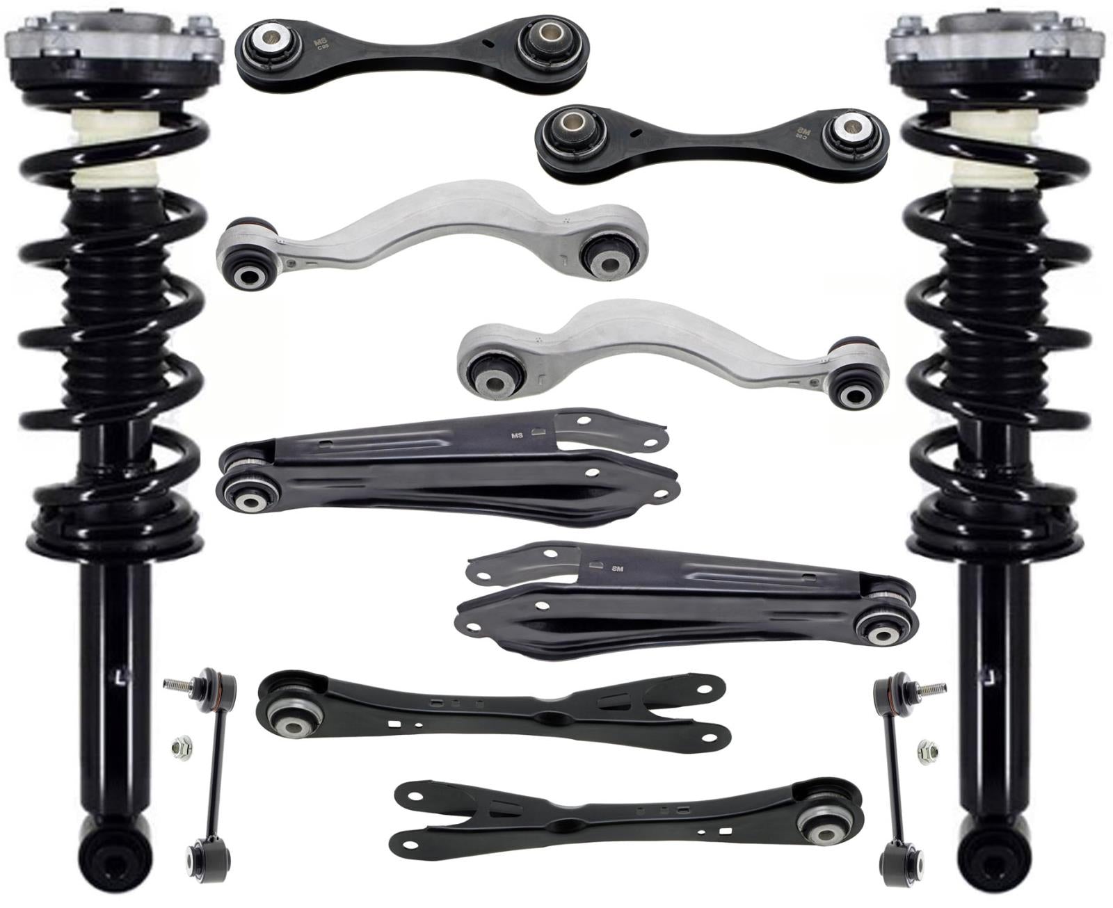 Rear Complete Struts Upper & Lower Control Arms & Links For BMW X3 M40i ...