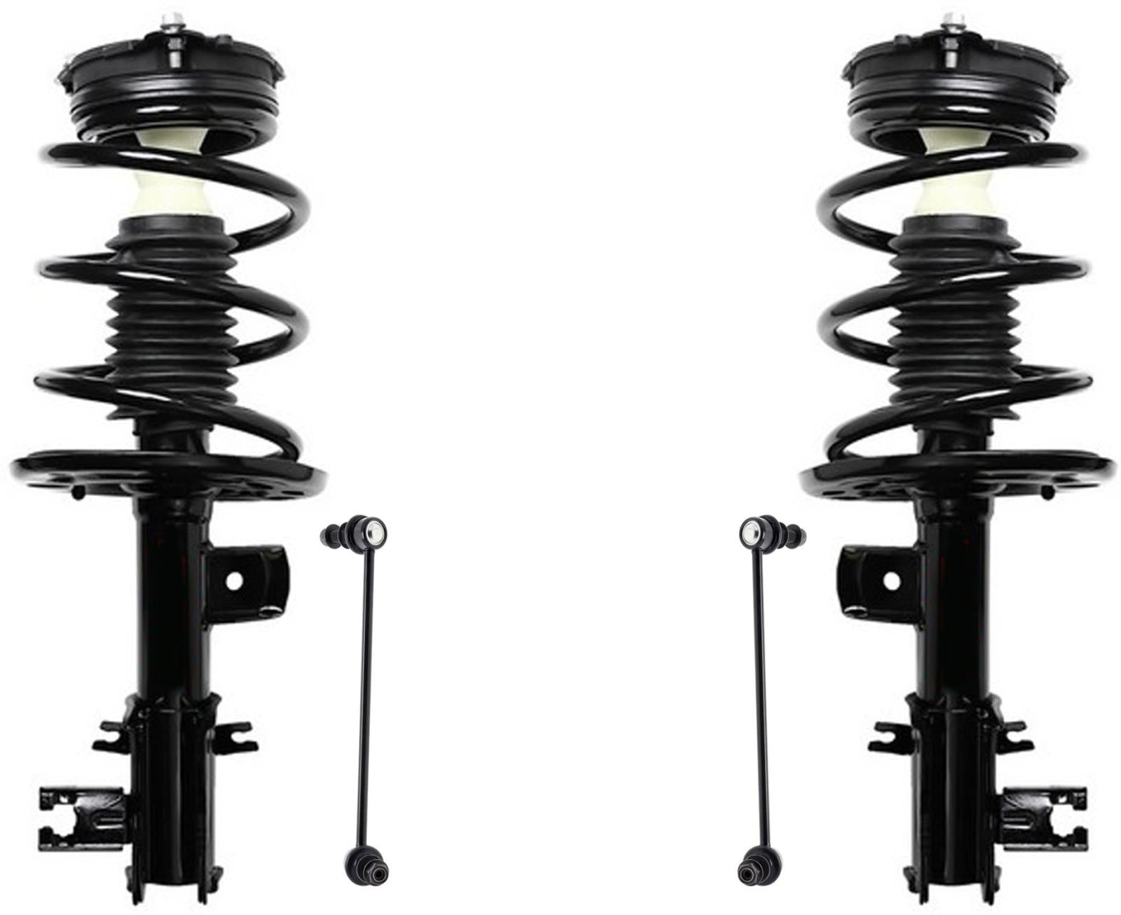 Front Struts W/ Coil Spring & Sway Bar Links For Nissan Altima 2014 ...