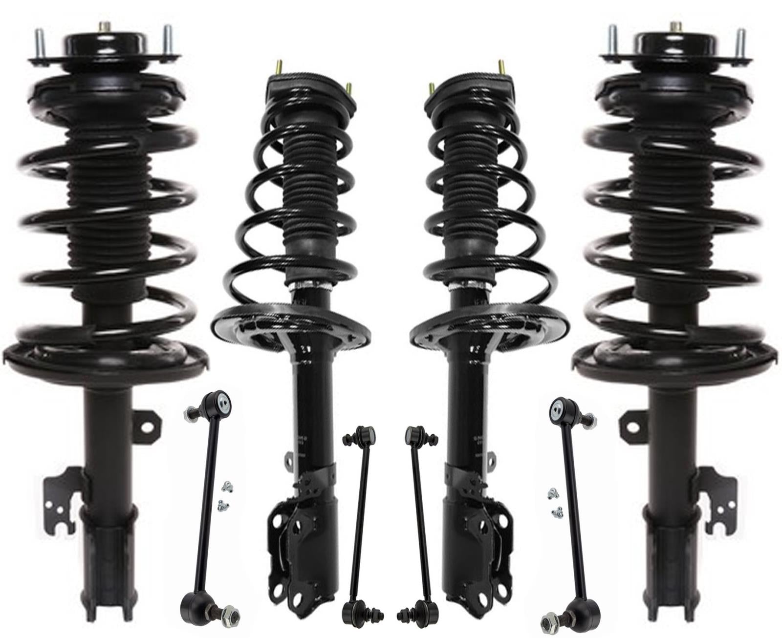 Front & Rear Complete Struts & Links For Toyota Avalon 2008 2009 2010 ...