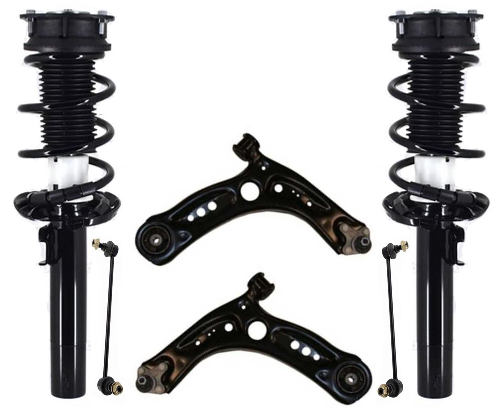 Front Struts Lower Control Arms & Links For Volkswagen Jetta 2019 2020 ...