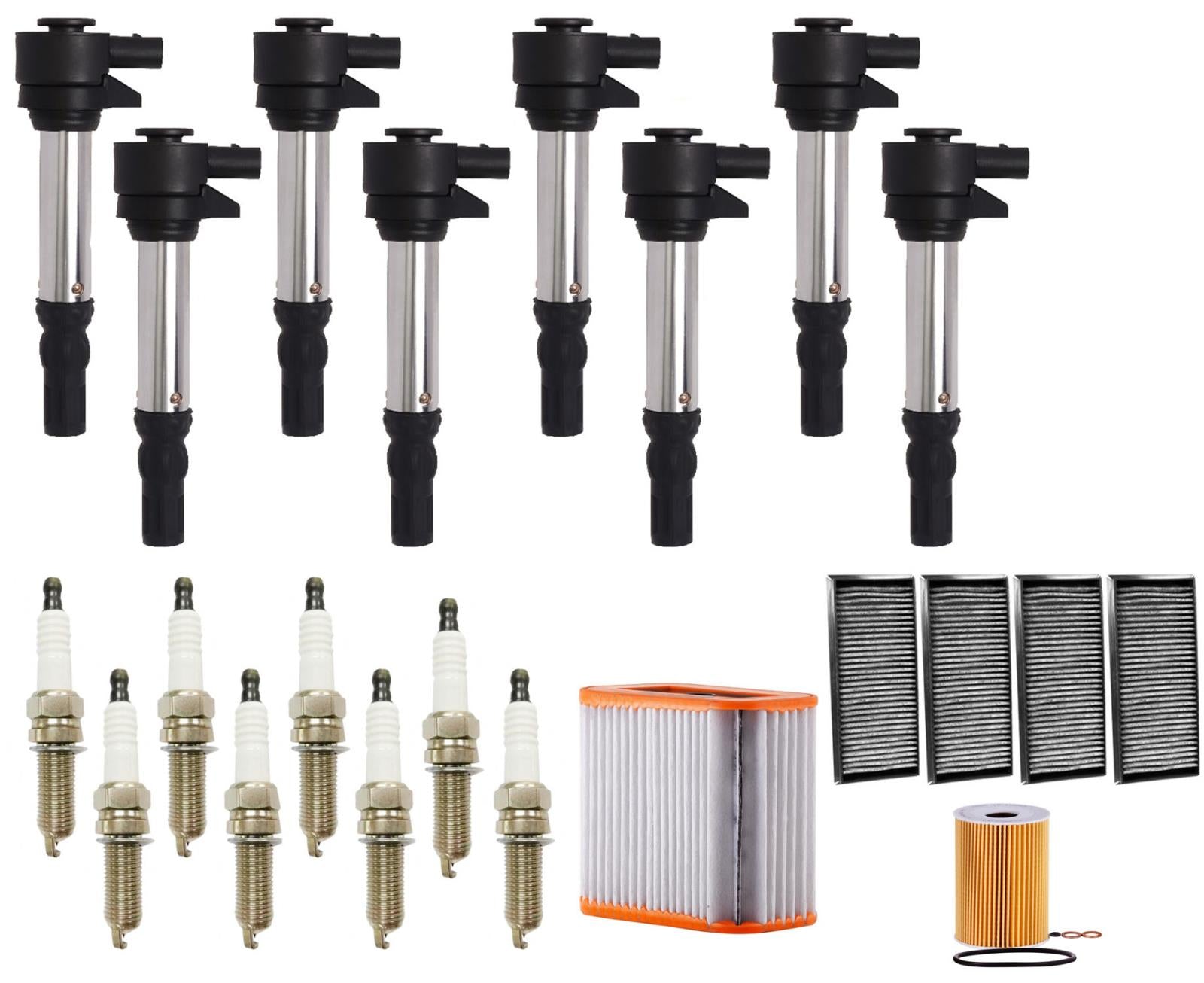 Ignition Coils Spark Plugs Engine Cabin & Oil Filters For BMW M3 V8 ...
