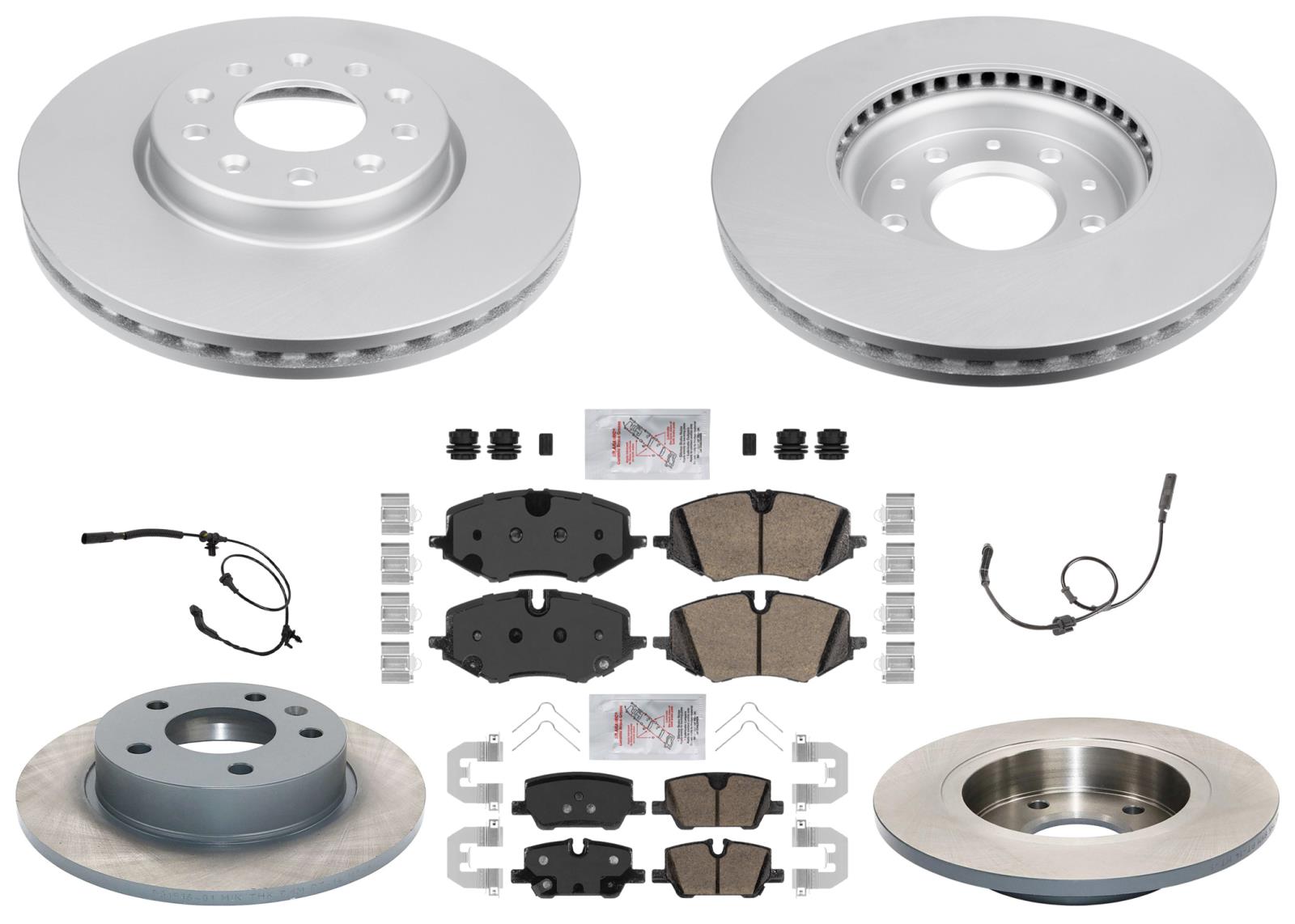 Coated Disc Brake Rotors Ceramic Pads, Hard for Buick Encore GX 2020 2 ...