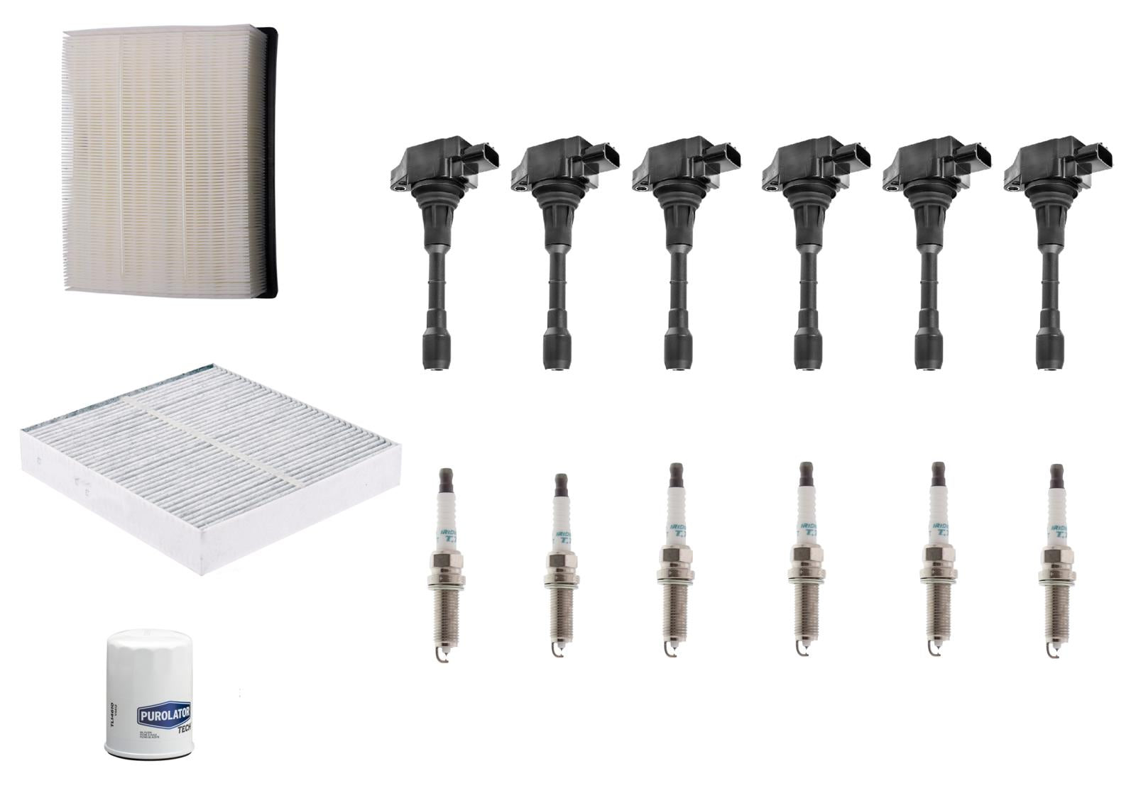 Direct Ignition Coils Spark Plugs & Filters For Nissan Pathfinder 3.5L ...