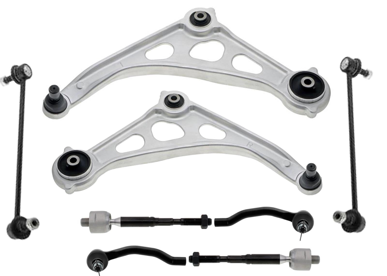 Front Lower Control Arms Inner Outer Tie Rod & Links For Nissan Altima ...