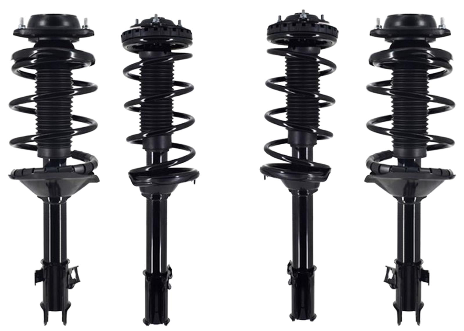 Front & Rear Complete Struts W/ Coil Spring For Subaru Forester 1998 ...